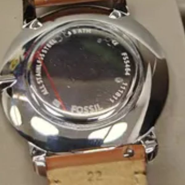 Fossil Minimalist Blue Dial Brown Leather Men's Watch FS5304 ...