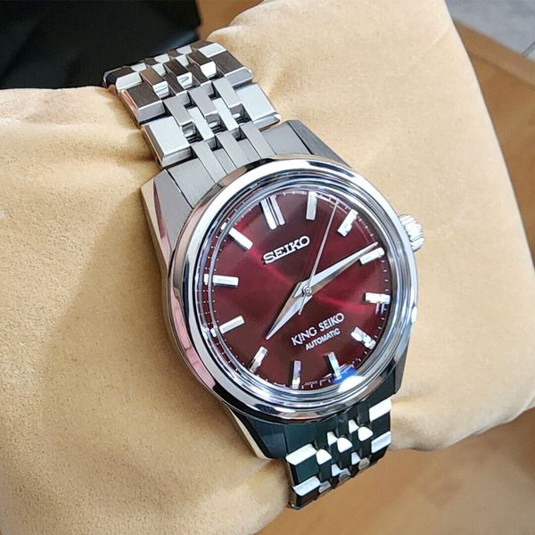 King Seiko SPB287 Cherry Red 37mm Men Automatic Watch | WatchCharts ...