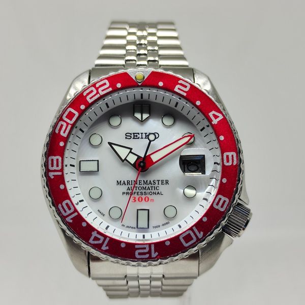 PRE OWNED SEIKO DIVERS 7002-7000 MARINEMASTER MOP AUTOMATIC MENS WATCH ...