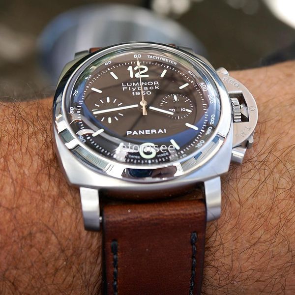 FS: Panerai PAM 212 H Flyback Chrono 1950 Case - 100% Complete Set ...