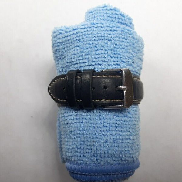 ***TIMEX Men's Easy Reader Black Leather Strap Watch, Indiglo,(NEW ...