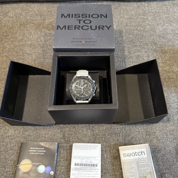 Swatch x Omega MoonSwatch Mission To Mercury Men's Watch SO33A100 ...