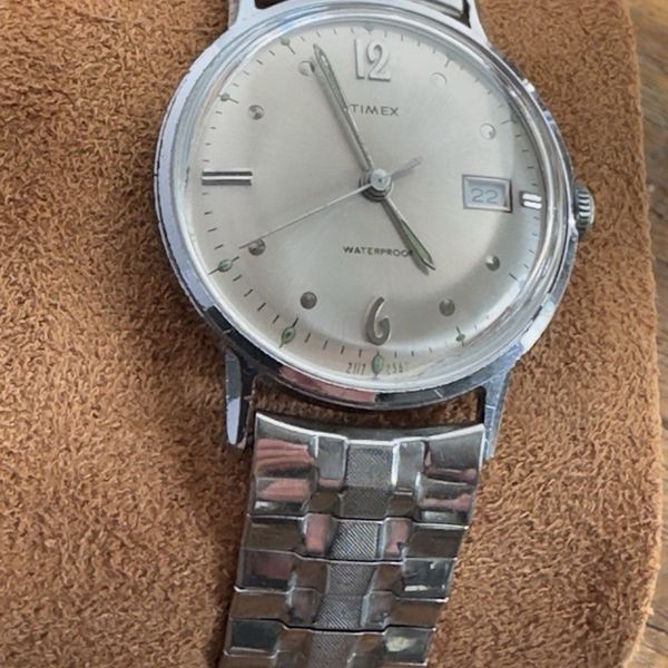 Vintage Timex Marlin 1967, Manual Wind/Date, Runs. 2117 2567 Dial Code ...