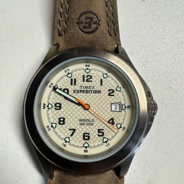 Timex Quartz Expedition 40MM Indiglo Runs Good | WatchCharts Marketplace