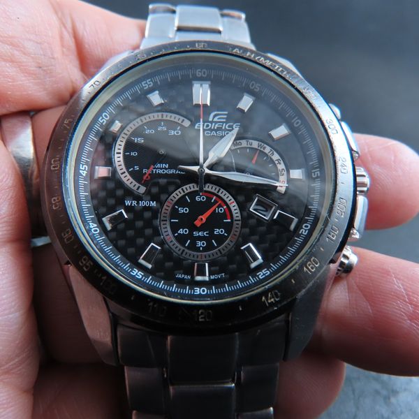 EF-521 Casio Edifice Chronograph Daydate Quartz Men Watch | WatchCharts ...