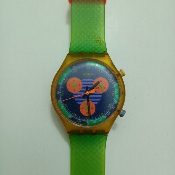 SWATCH CHRONO SCJ100 NEO WAVE 1992 VINTAGE ULTRA RARO LEGGI DESCRIZIONE ...