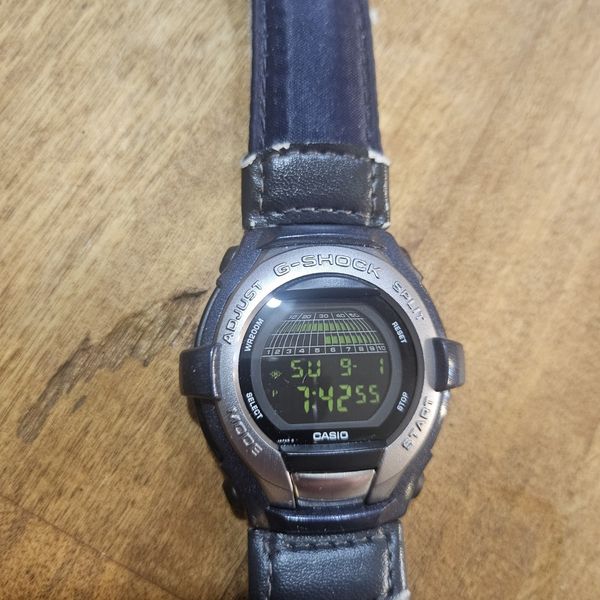 Vintage Casio G-SHOCK GT-001 Menâ s G-COOL Watch (1595) Black 1996 46mm ...