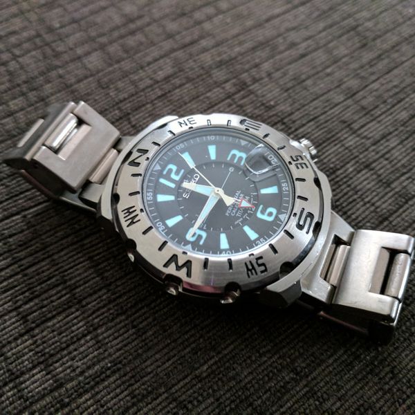 SOLD: Seiko Prospex Landrek Ti GMT SBCJ007 - Ref. 8F56-0070 - Recently ...