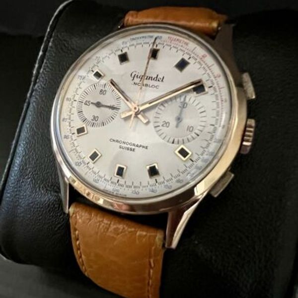 Chronographe Gigandet Gold 18k Mechanical From 60s Serviced Top ...