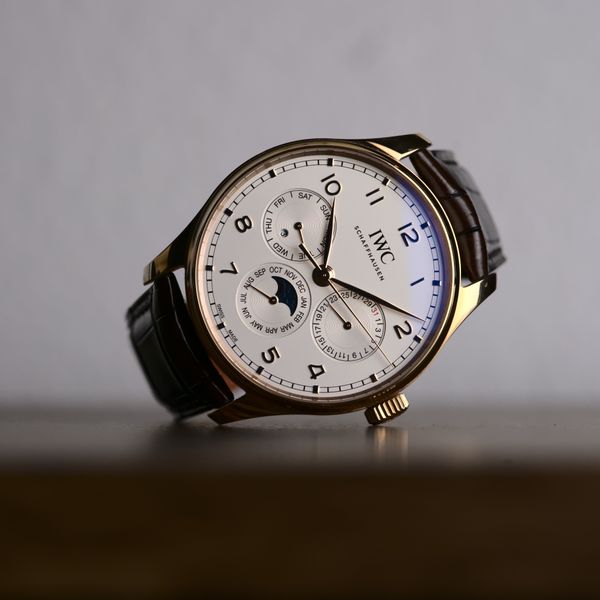 [WTS] IWC 18k Gold Portugieser Perpetual Calendar Moonphase IW344202 ...