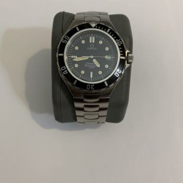 Vintage Omega Seamaster Pre Bond Black Dial Stainless Steel Men’s Watch ...