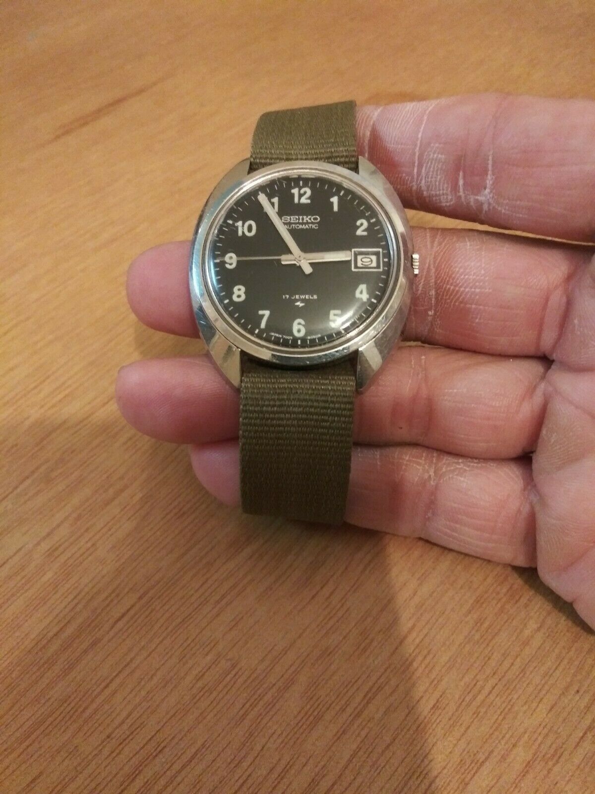 1969 Rare Seiko 7005-8030 Military Mens Stainless Steel Watch MACV SOG ...