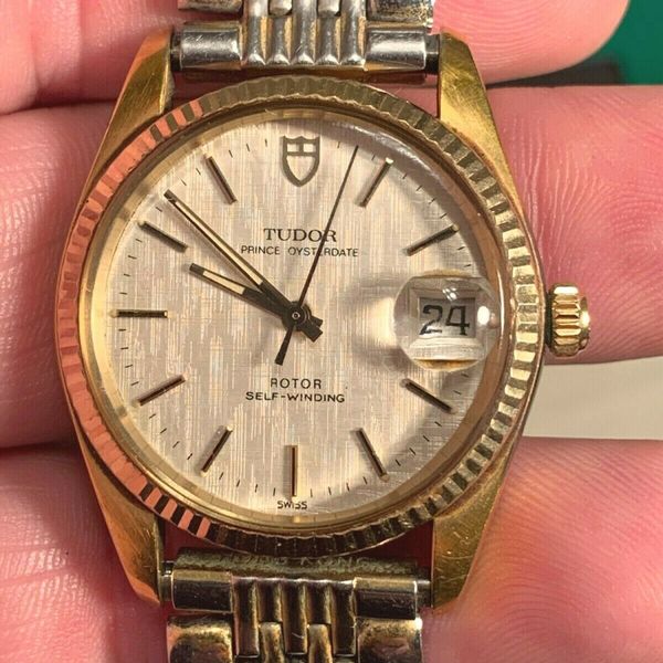 Rolex TUDOR Prince OysterDate ROTOR SELF WINDING Automatic WATCH + Box ...