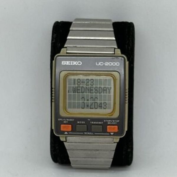 Vintage Seiko UC-2000 Men's Wrist Computer Digital Watch Only ~ UW01 ...