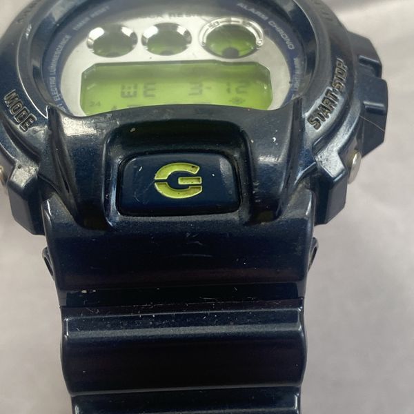 Casio G Shock DW 6900 SB Black/Green For Trail And 20bar Water ...