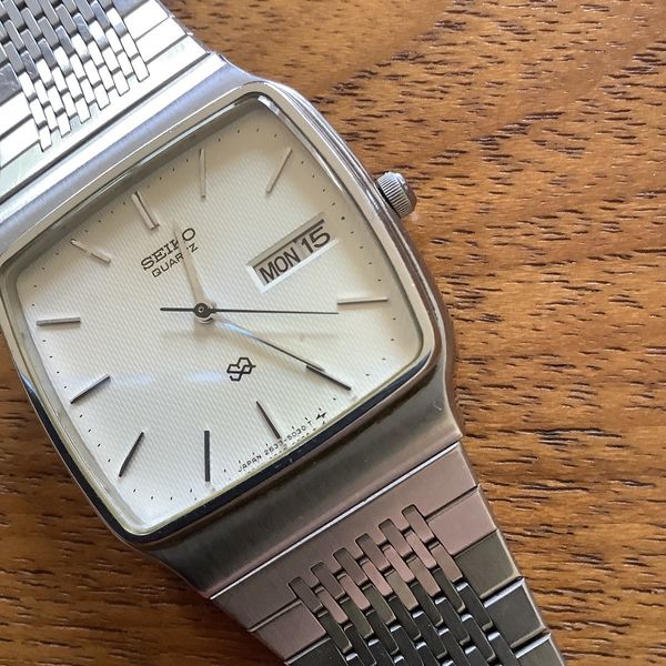 Seiko Quartz 2633-5030 Vintage Day Date Stainless Steel. Original Strap ...