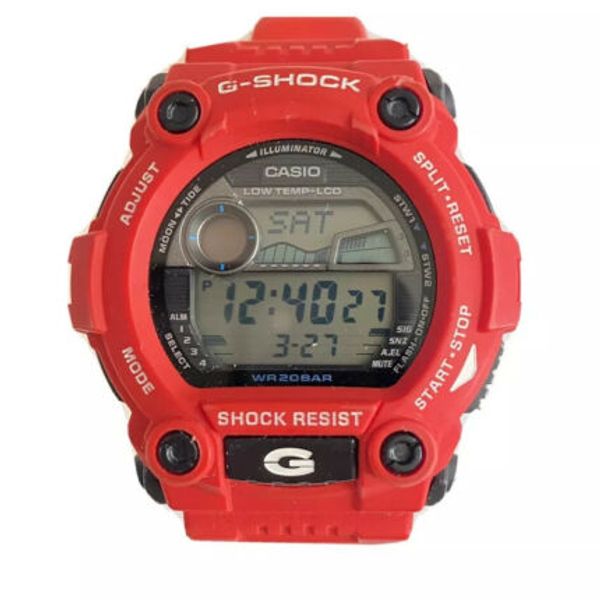 CASIO G-Shock G-7900A Module 3194 Tide/Moon Phase Rescue Red Super ...