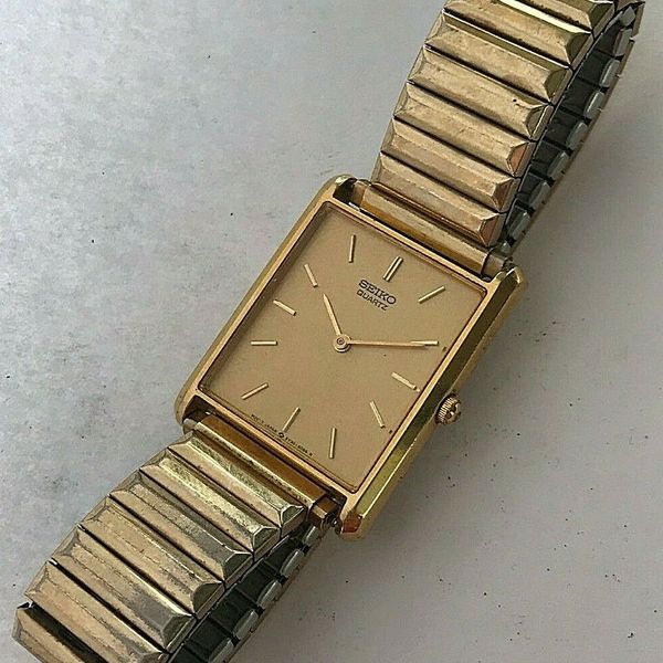 Vintage Seiko Quartz rectangular mens watch, ref.# 5Y30-5069 RO | WatchCharts Marketplace