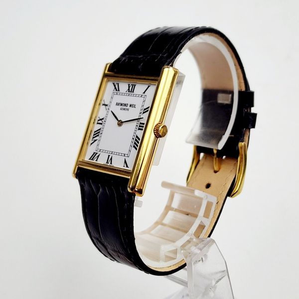 Men's SWISS Gold Plated Watch RAYMOND WEIL "Tank" 5768/2 | WatchCharts ...