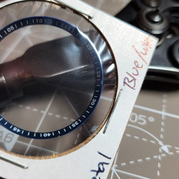 Seiko Mod, Numeral Blue/White chapter ring for Seiko 5, Skx007, and ...