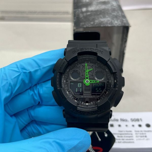 Casio GA100C-1A3 Men's G-Shock Black Ana-Digi Dial Black Resin World Time Watch | WatchCharts ...