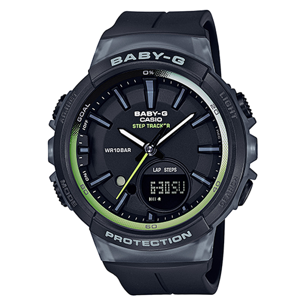 Casio Baby-G Step Tracker Sport LED lights Black Color Women Watch BGS ...