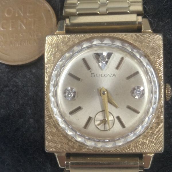 Working Vintage 1967 Bulova 10CL Triple Diamond Excellency Men's Watch ...