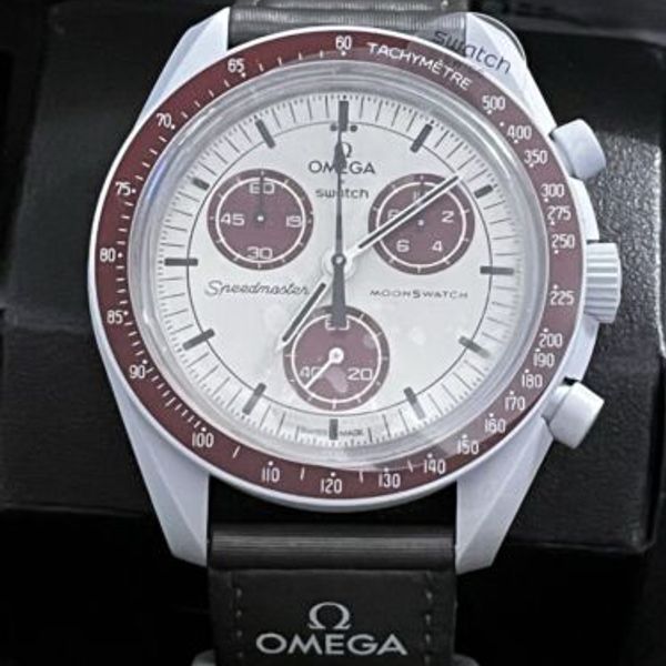 OMEGA x Swatch Pluto. Speedmaster MoonSwatch Light Cool Grey ...