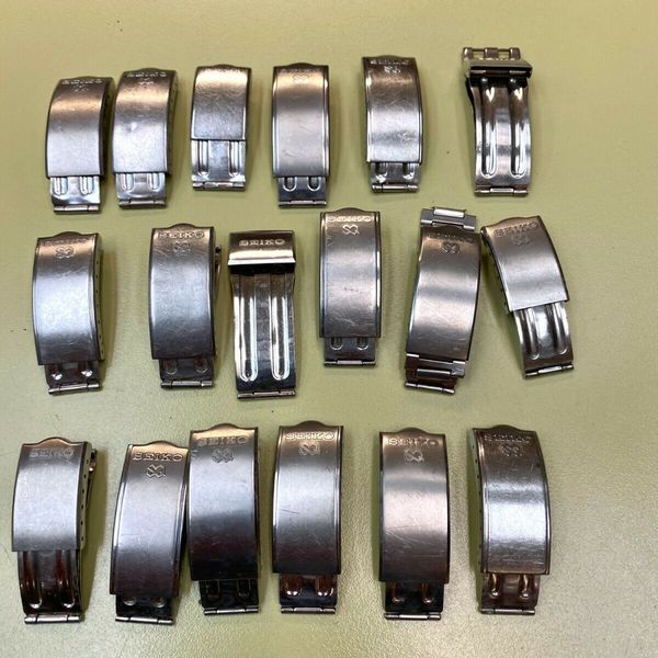 Seiko Clasps, Assorted, Vintage Lot, Stainless Steel, Clasp ...