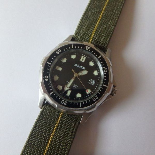 Sold: Beuchat 200M Professional Diver (Non-Issued) | WatchCharts ...
