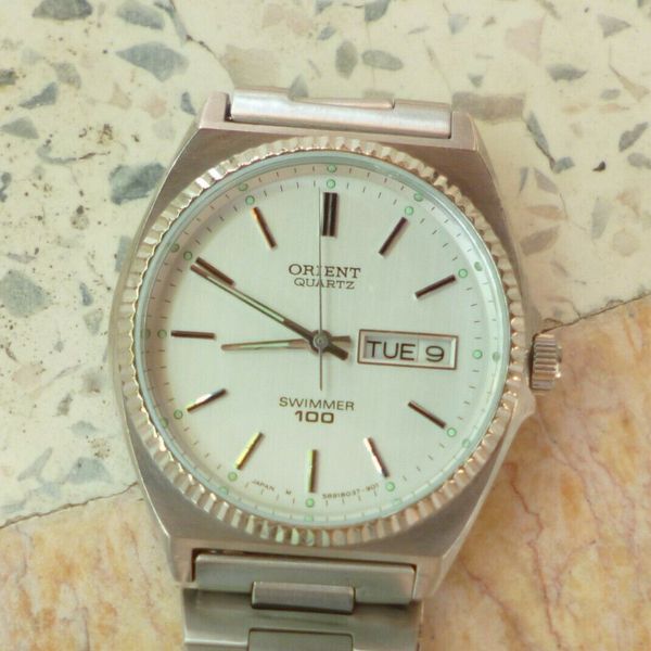 Orient SWIMMER Fluted Bezel Quartz Mens Watch, Japan | WatchCharts ...