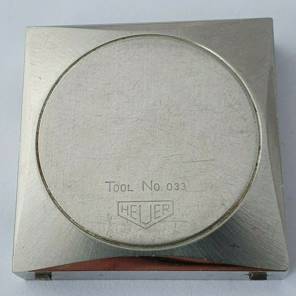 Vintage Heuer Monaco chronograph back case 73633 | WatchCharts Marketplace