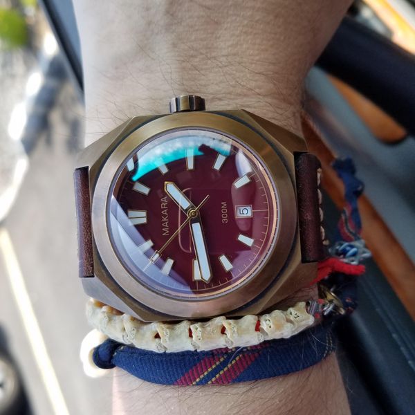 Makara Hawksbill Sea Turtle Bronze w/Teal dial BNIB | WatchCharts ...