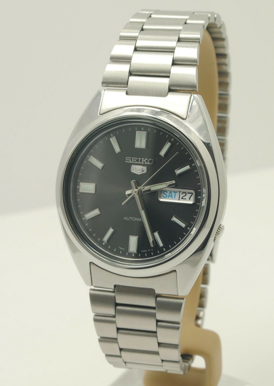 Pre-Owned SEIKO SNXS79K Seiko 5 Automatic Stainless Steel Bracelet ...
