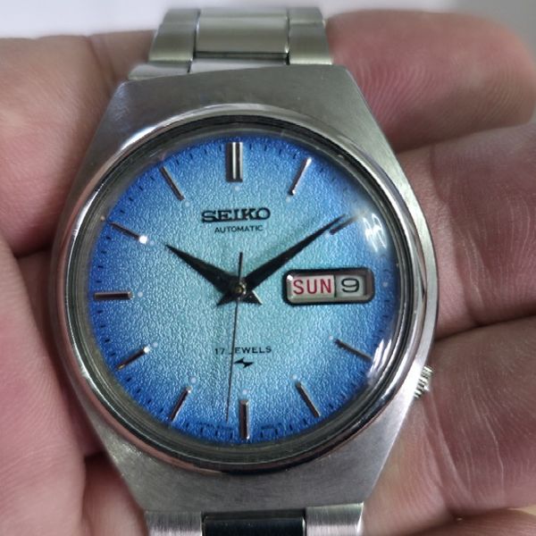 Vintage Original Seiko With Stunning Textured Tiffany-Blue Dial + Auto ...