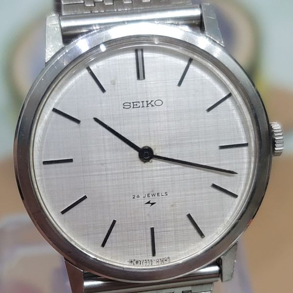 VERY NICE VINTAGE SEIKO CHARIOT 2559 24J SS HAND WINDING JAPAN MEN ...