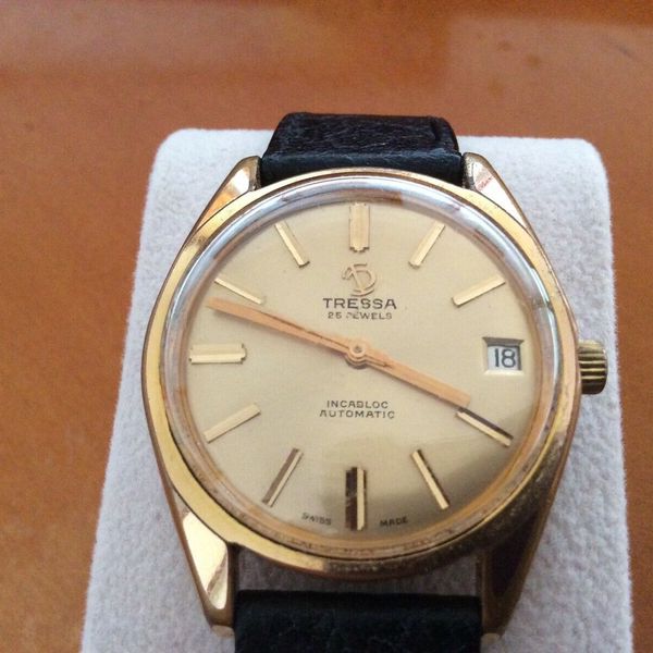 19). Vintage, Tressa Gents Watch. 25-Jewels.. Incabloc, .Automatic...Date | WatchCharts Marketplace
