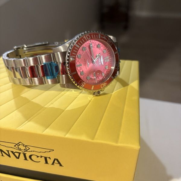 Invicta Unisex 43mm Pro Diver Subtle Red Dial & Bezel 32054 ...
