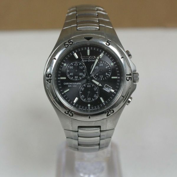 Citizen Eco Drive Chronograph WR 100 h500-s068487 Pre-owned | WatchCharts