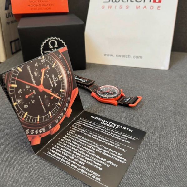 Swatch x Omega Moonswatch Mission on EARTH - LAVA NUOVO ORIGINALE 100% ...