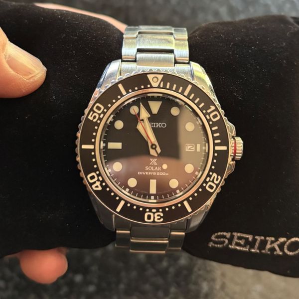 Seiko Prospex Men's Solar Dive Watch - SNE589 - SS/Black | WatchCharts ...