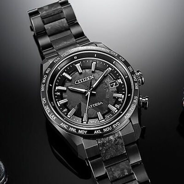 Citizen Attesa CB0285-63E HAKUTO-R Collaboration Black Men's Watch ...