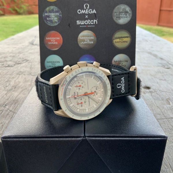 Omega x Swatch Speedmaster Moonswatch Mission to Jupiter AUTHENTIC ...