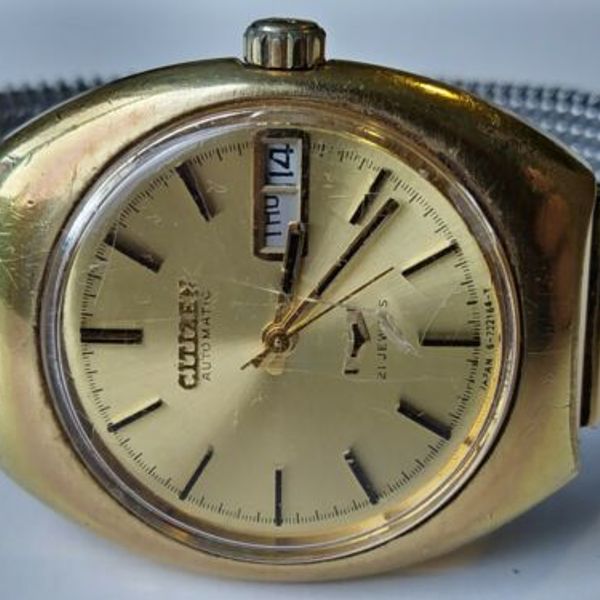 Vintage Citizen Automatic 21 Jewels Gold Plated Gents Watch Requires Attention | WatchCharts ...