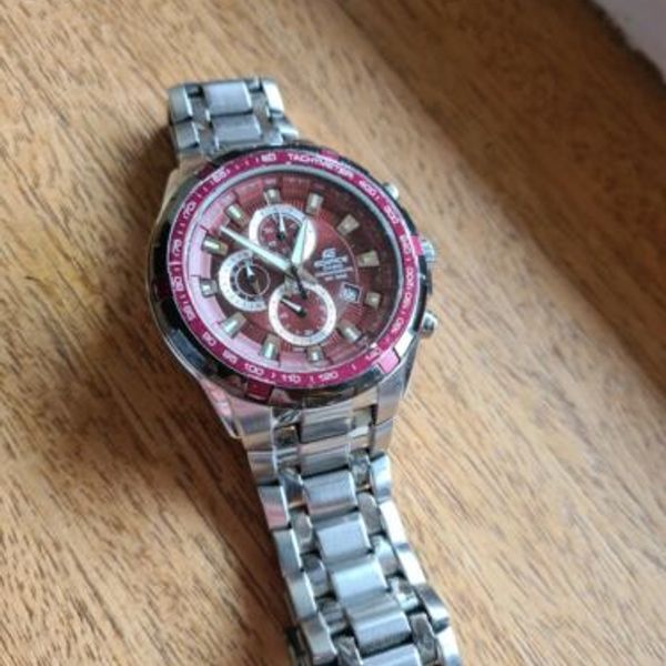 Casio Edifice Chronograph Watch EF-539 New battery, 100m used 99p small ...