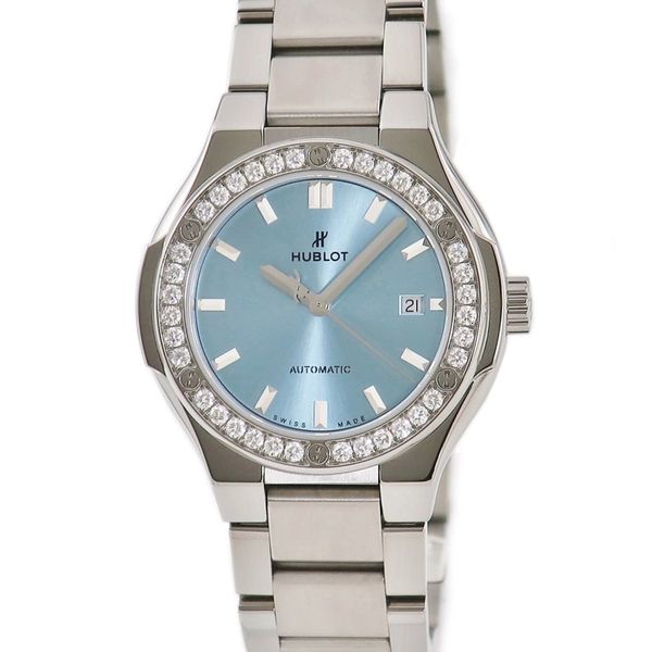 Hublot HUBLOT Classic Fusion Titanium Light Blue 585.NX.891L.NX.1204 ...