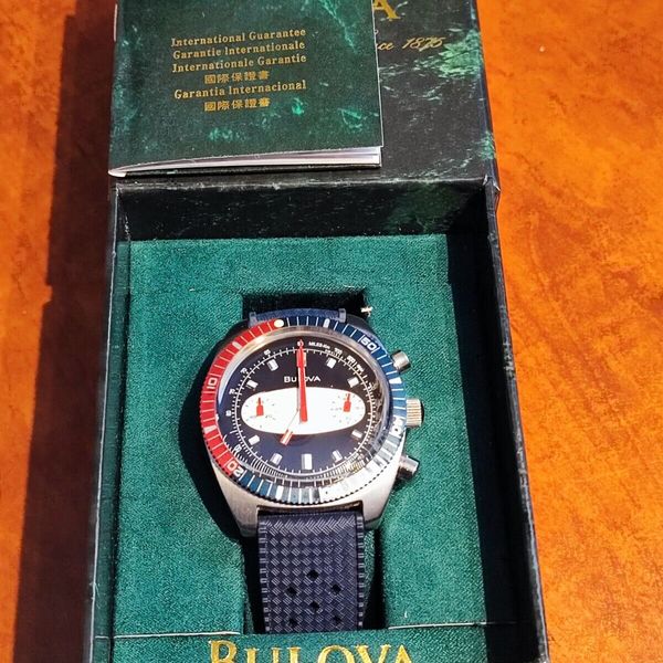 Bulova Archive Series Surfboard Chronograph Diver's 98A253 Men's Watch ...