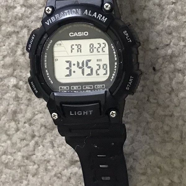 Casio 3446 W-736H Vibration Alarm Quartz Mens Wristwatch | WatchCharts ...