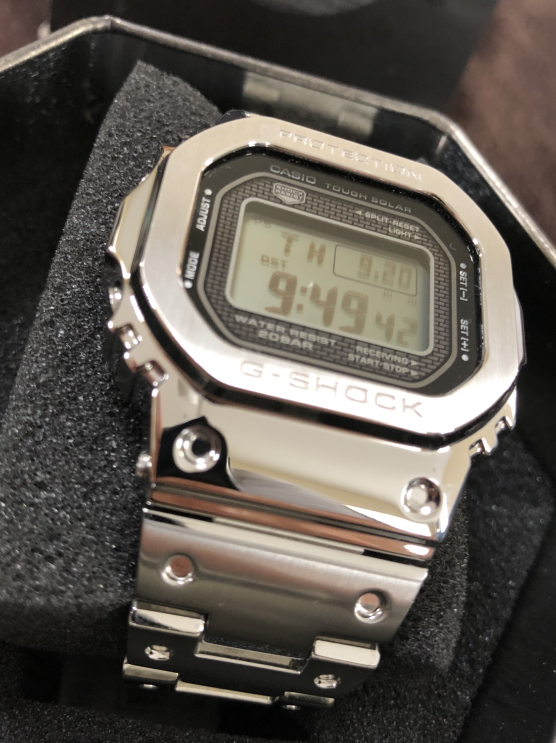 Casio G-SHOCK first All Stainless Steel only $725 model: GMWB5000D-1 ...
