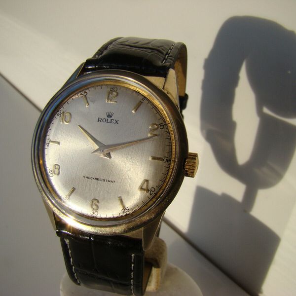 VINTAGE MENS ROLEX DRESS WATCH MANUAL WIND SHOCKRESISTANT 1960s ...
